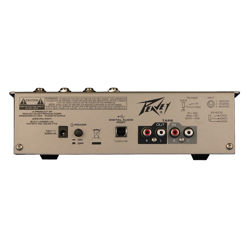 Peavey PV8 USB Mezcladora de 8 canales USB - Plaza Music Perú