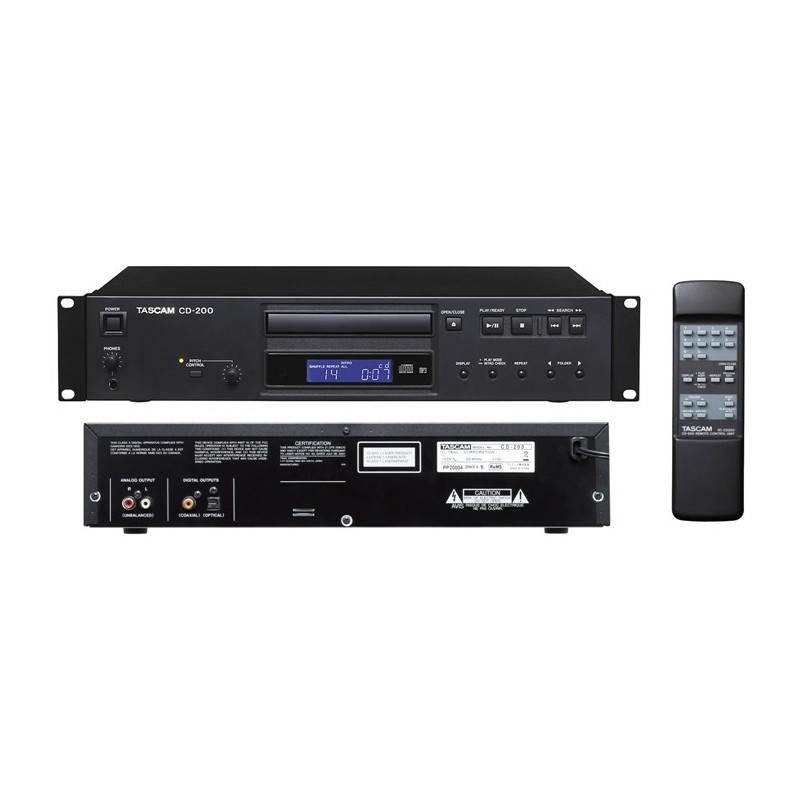 Tascam CD-200 Reproductor de CD - Plaza Music Perú