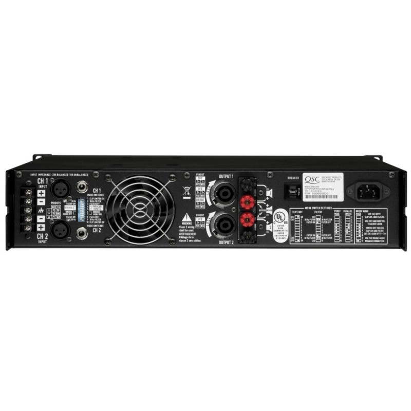 QSC RMX2450A Amplificador de Potencia - Plaza Music Perú